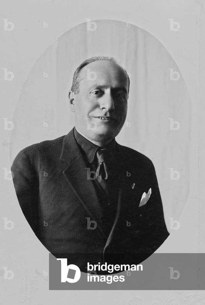 Image of Album 'Duce': Benito Mussolini passport photo in civilian ...