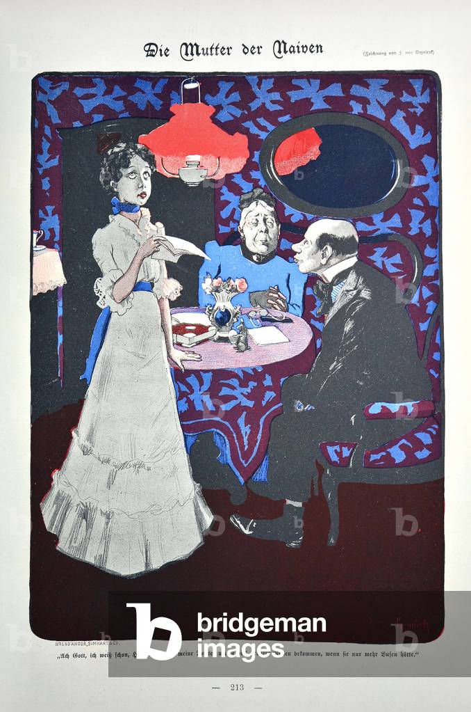 Image of Ferdinand von Reznicek „Die Mutter der Naiven“, 1899 by ...