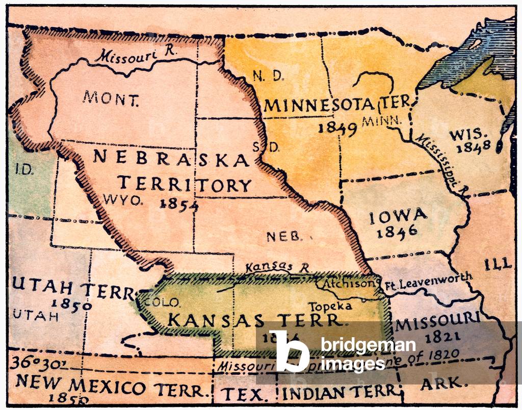 United States Map Of Kansas