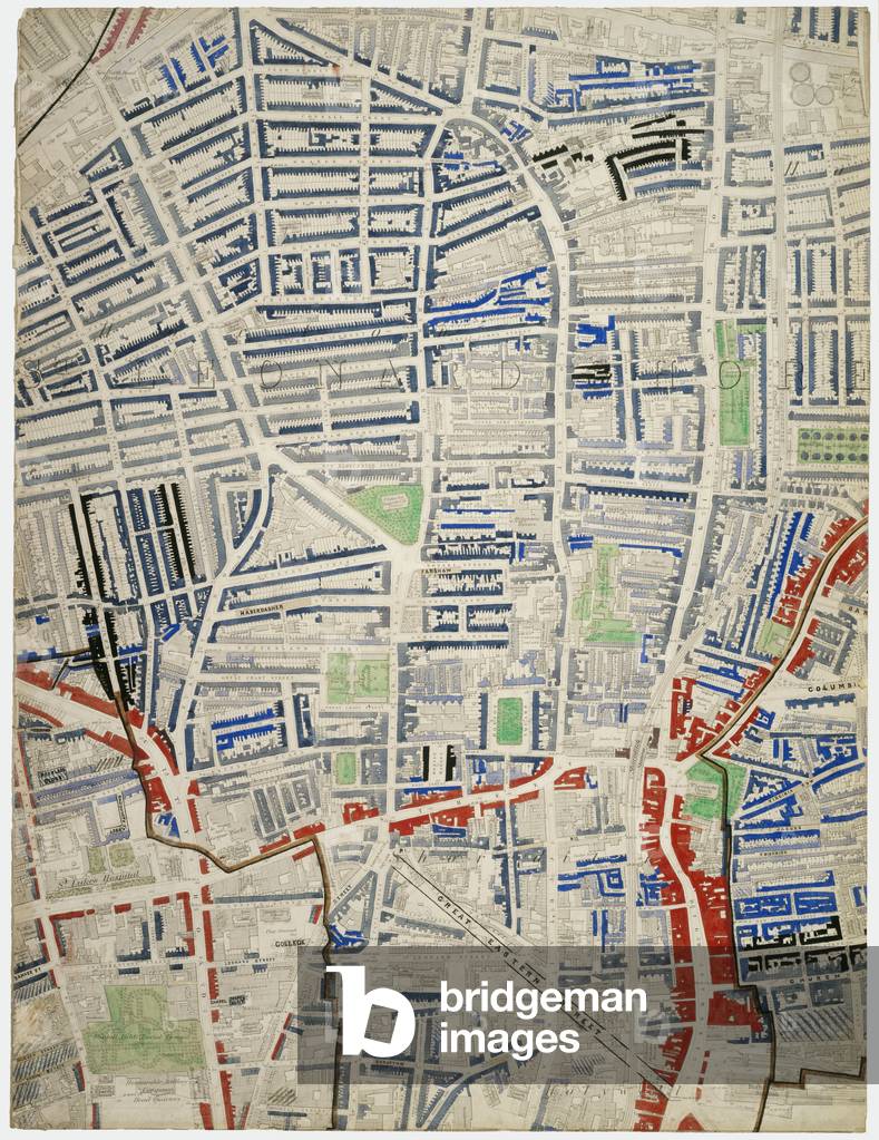 Image of Descriptive map of London Poverty, 1889 (hand-coloured litho ...