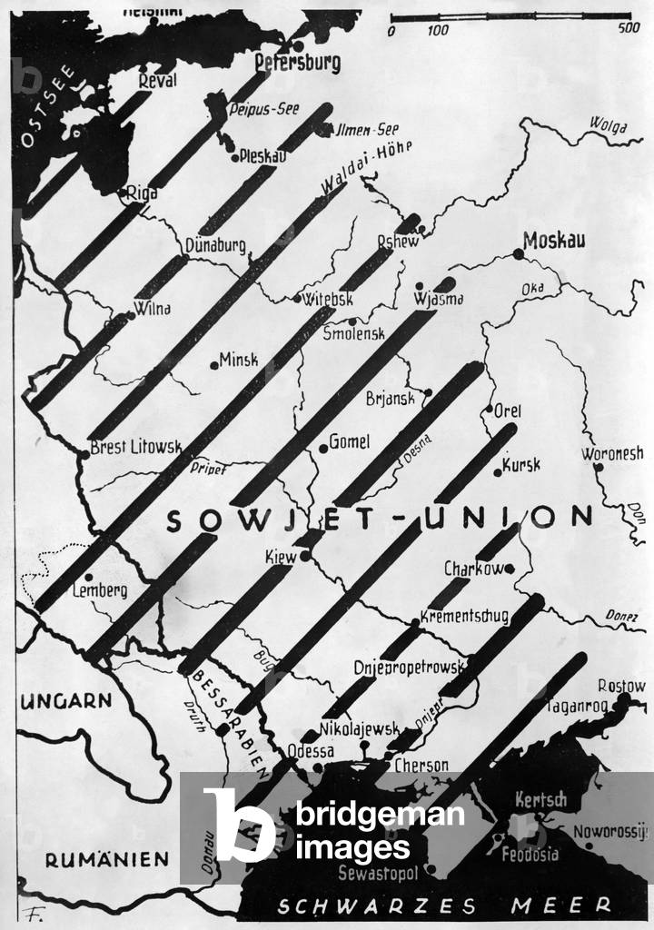 Image of Propaganda map presenting Soviet territories occupied by ...