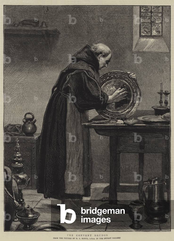 Image of The Convent Drudge (engraving) by Marks, Henry Stacy (1829-98 ...