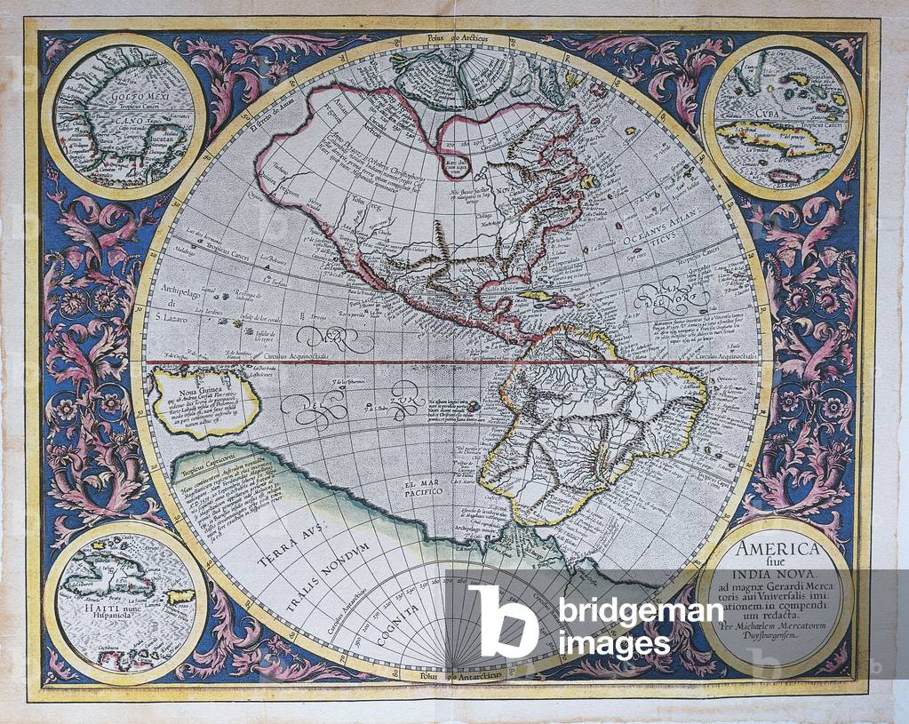 Image of Map of the American Continent, 1628