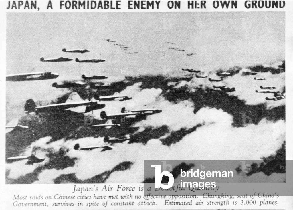 Image of Japanese aircraft during the war in China, 1941 (b/w photo)