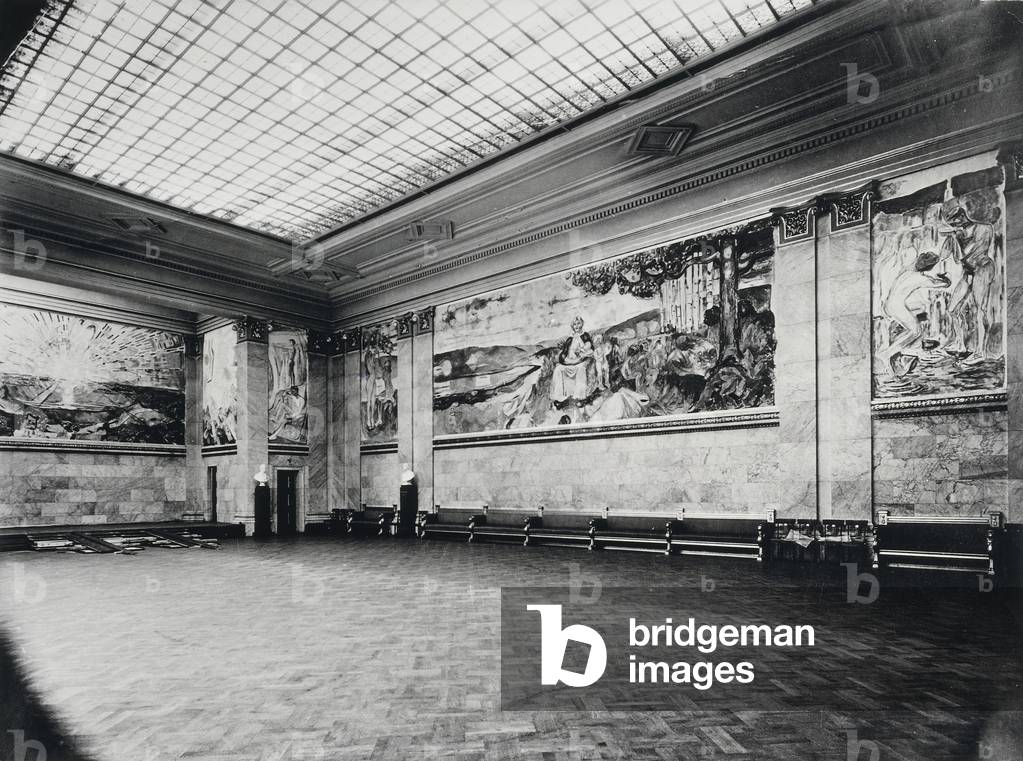 Image of The University Aula decorated by Edvard Munch (1863-1944 ...