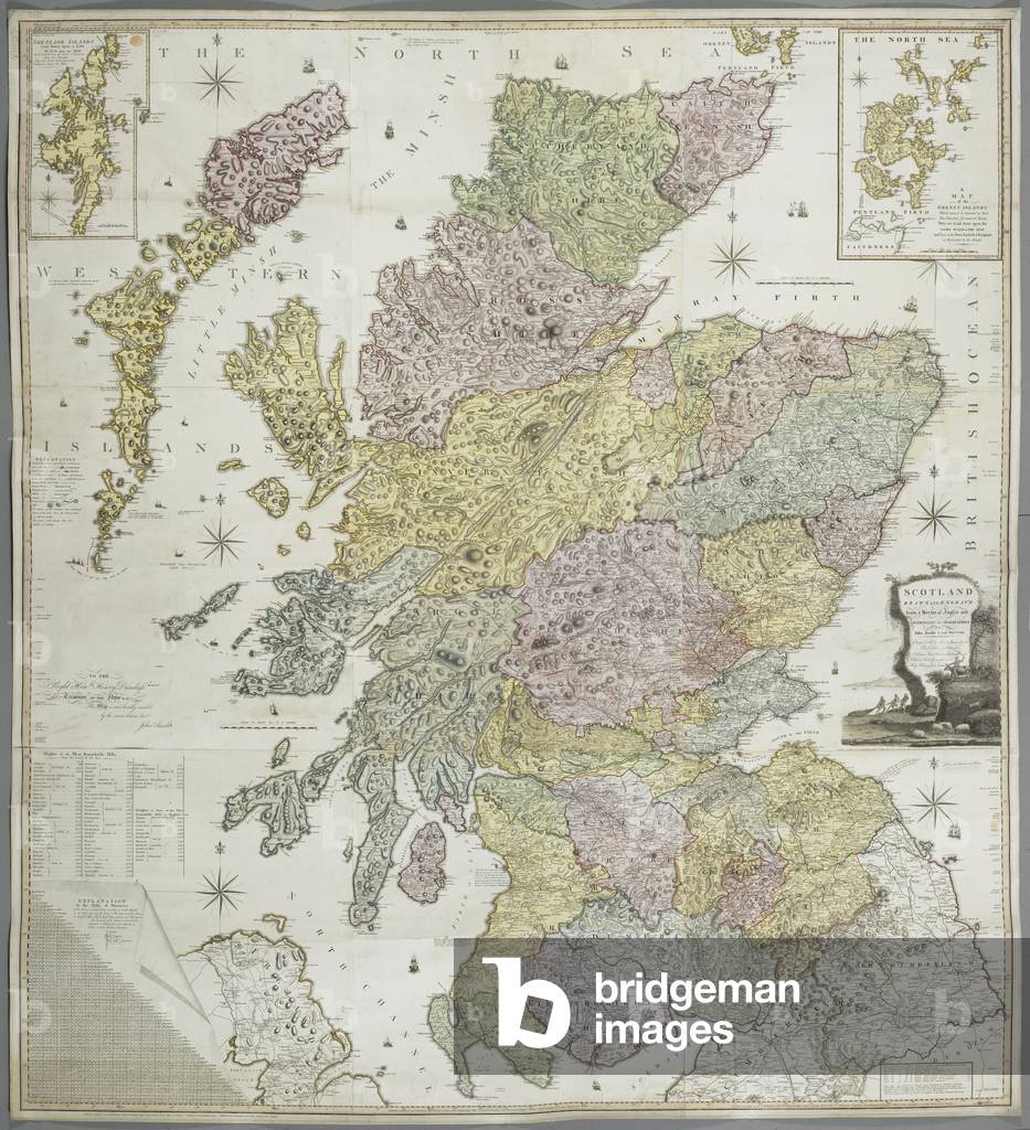Image of A map of Scotland