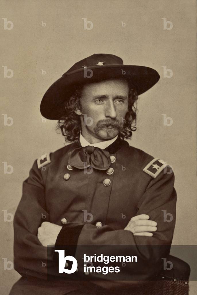 Image of Major General George Armstrong Custer, Portrait in Uniform ...