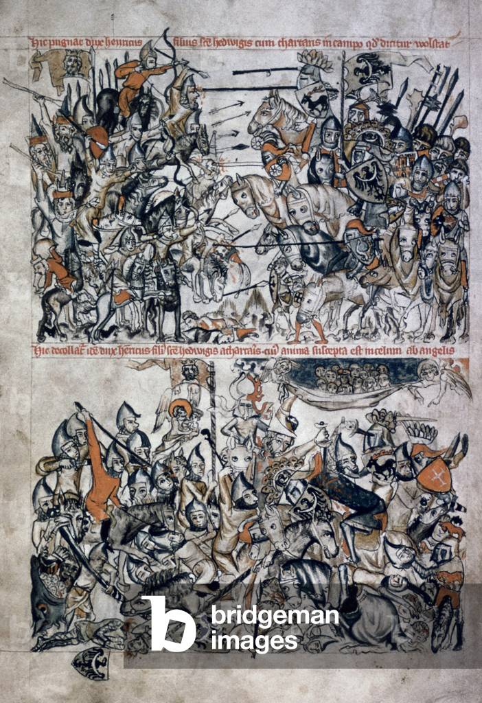 Image of The Mongol army defeats the combined forces of Poles, Czechs ...