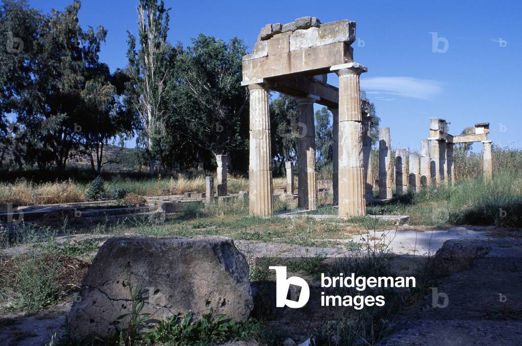 Image of Stoa, Temple of Artemis, Brauron, Greece. Greek civilisation ...