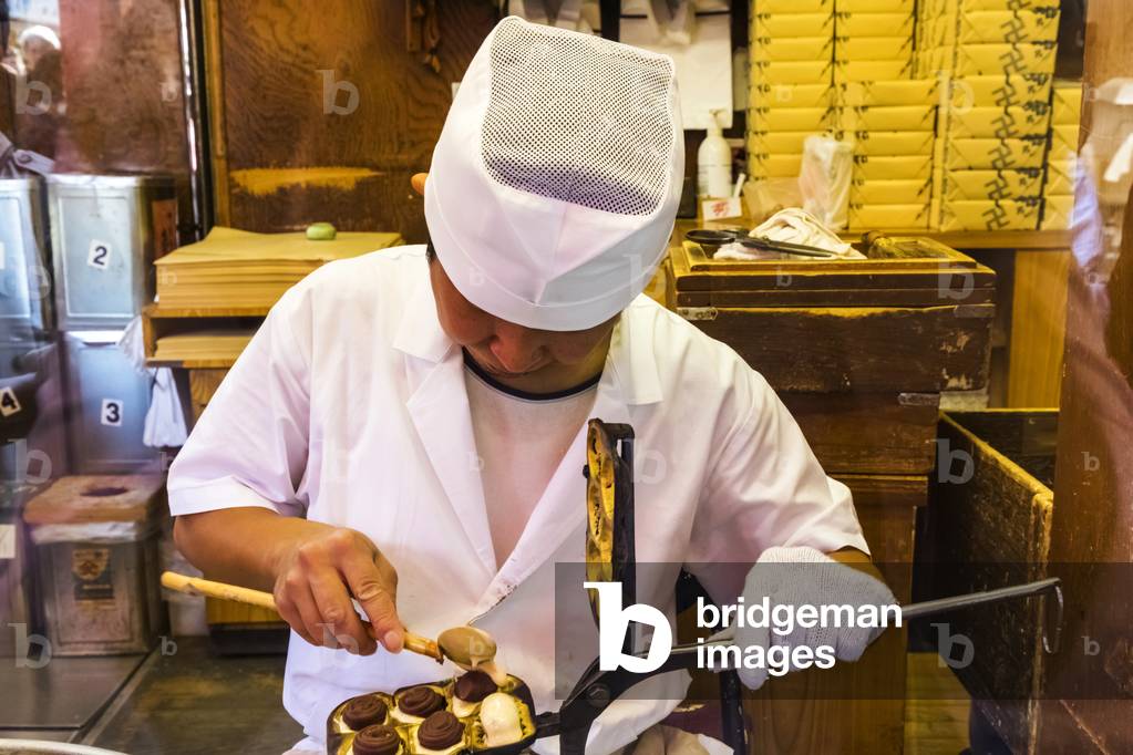 Image of Japan, Honshu, Tokyo, Asakusa, Nakamise Shopping Street ...