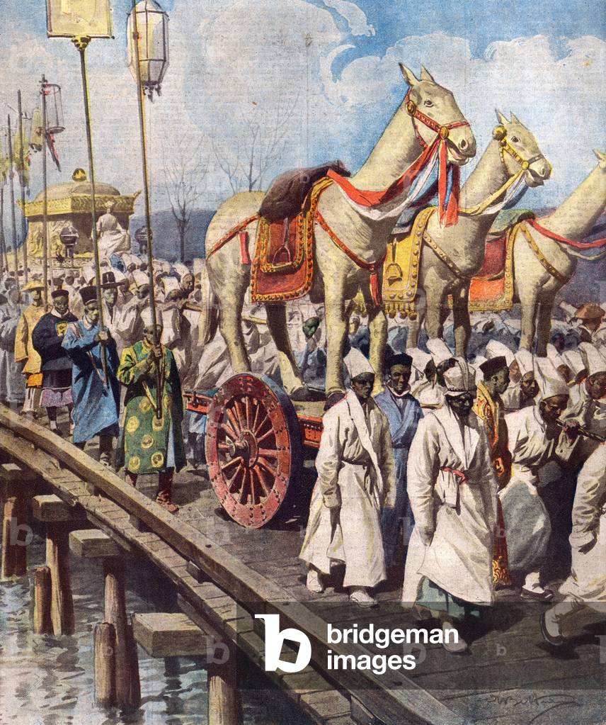 Image of Funeral Procession of Gojong, Emperor Gwangmu of the Korean ...