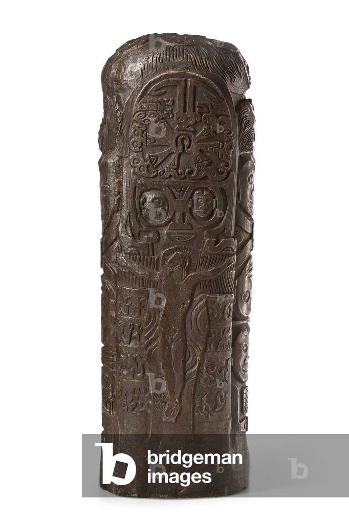 Image of Tahitian Totem to Christ on the Cross, after 1894 (patinated ...