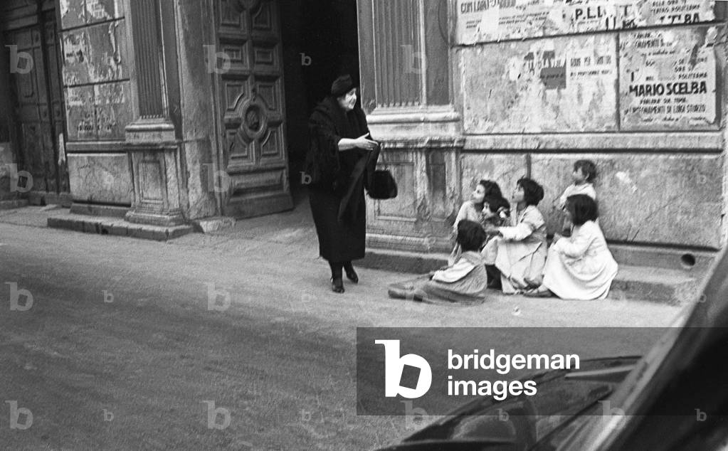Image of Baroness Alessandra Wolf-Stomerse, Palermo, Sicily, 1960 (b/w ...