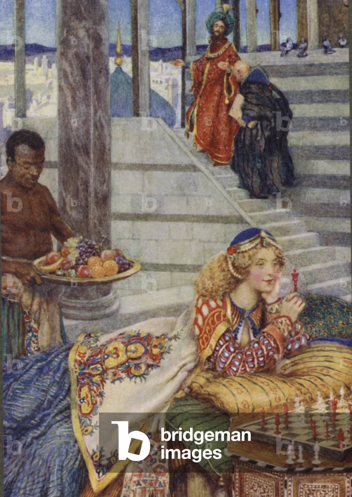Image of Vivien, illustration from 'Idylls of The King' by Alfred, Lord ...