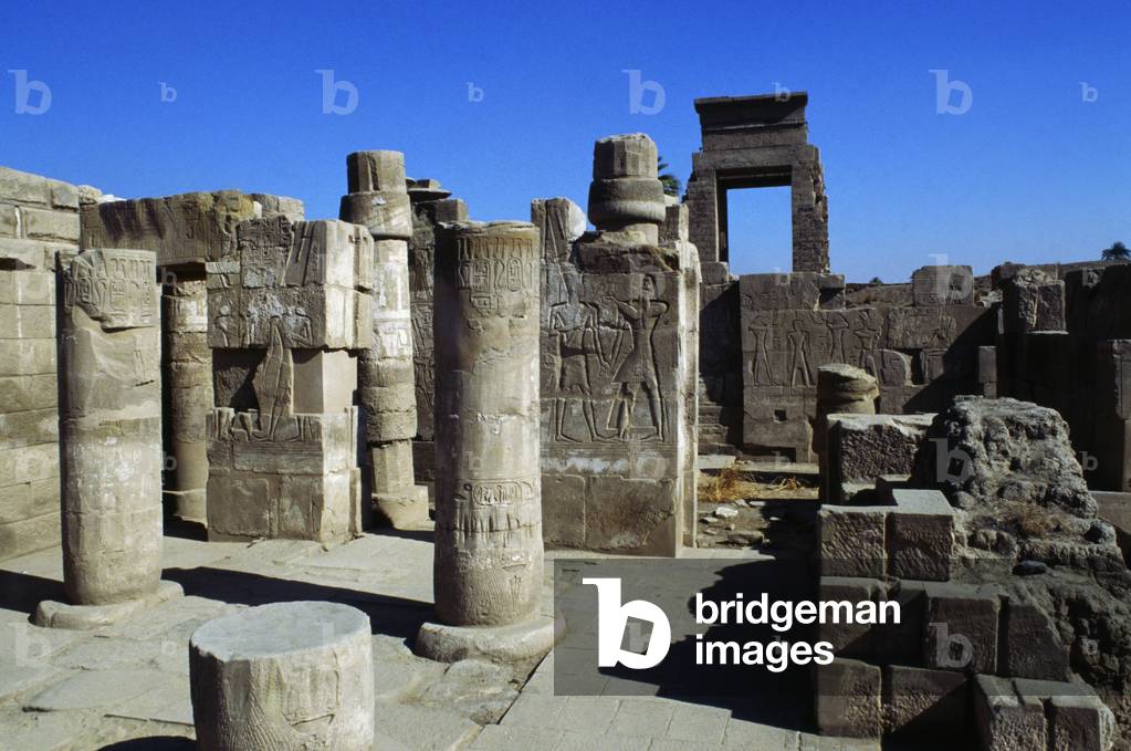 Image of Sacred area within city walls, Temple of Amun (Temple of by ...