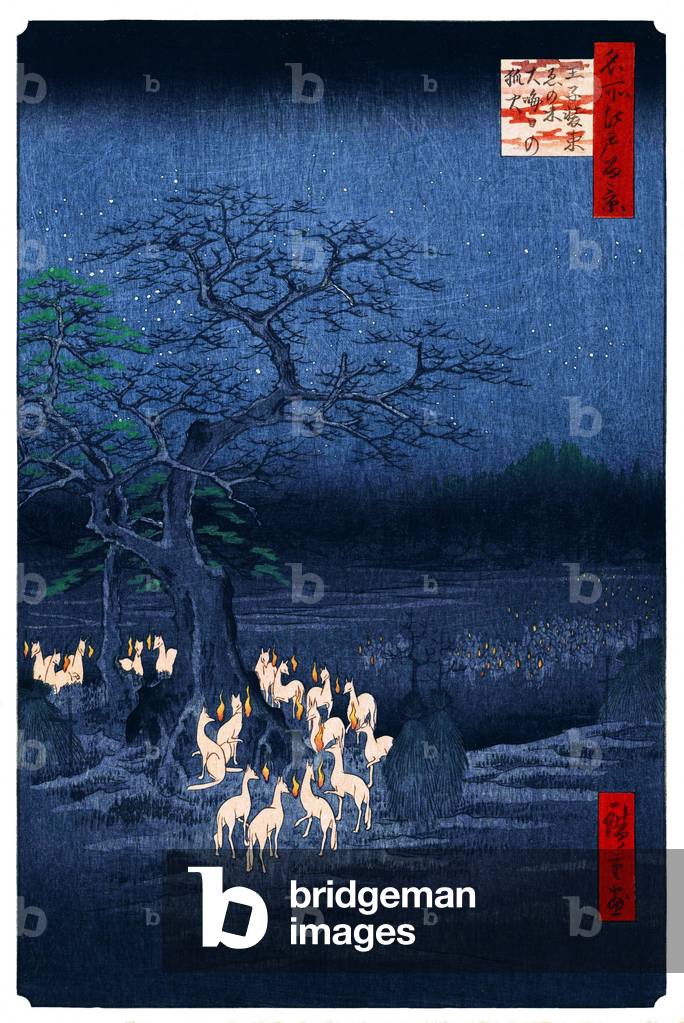 Image of Japan: Winter: Foxfire on New Year's Night under the Enoki