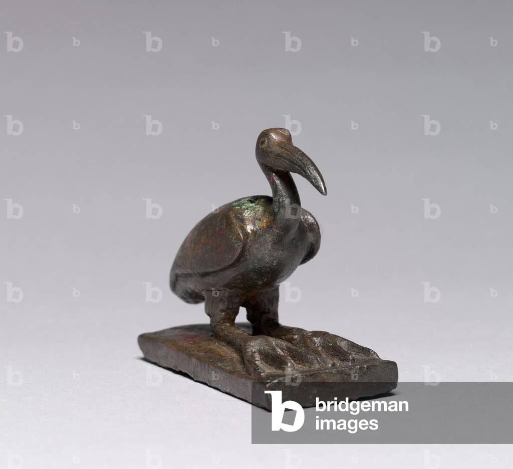 Image of Ibis, 664-30 BC (bronze, solid cast, with gold-rich inlays) by ...
