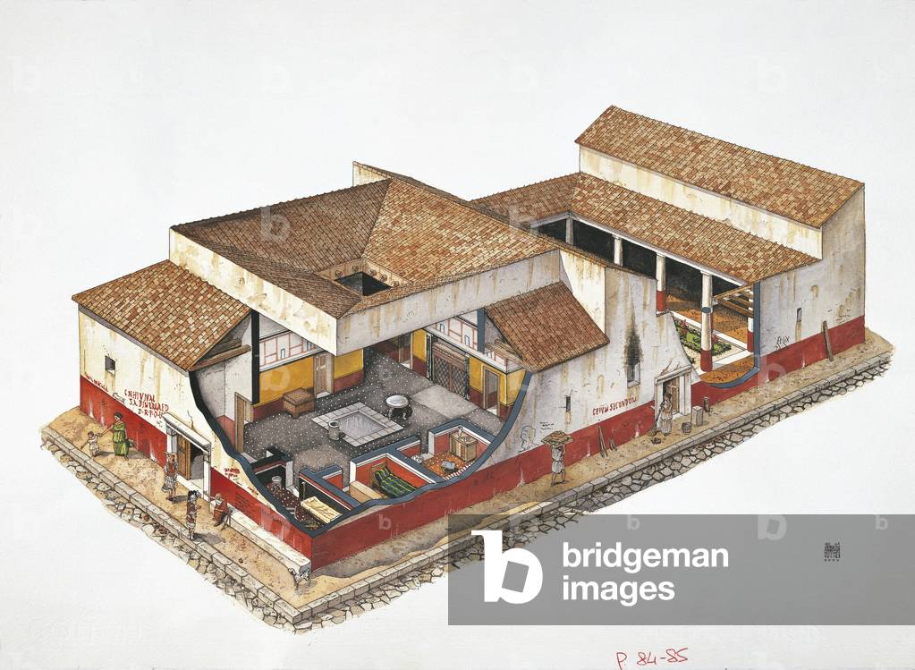 Image of Illustration representing reconstruction of residential house ...