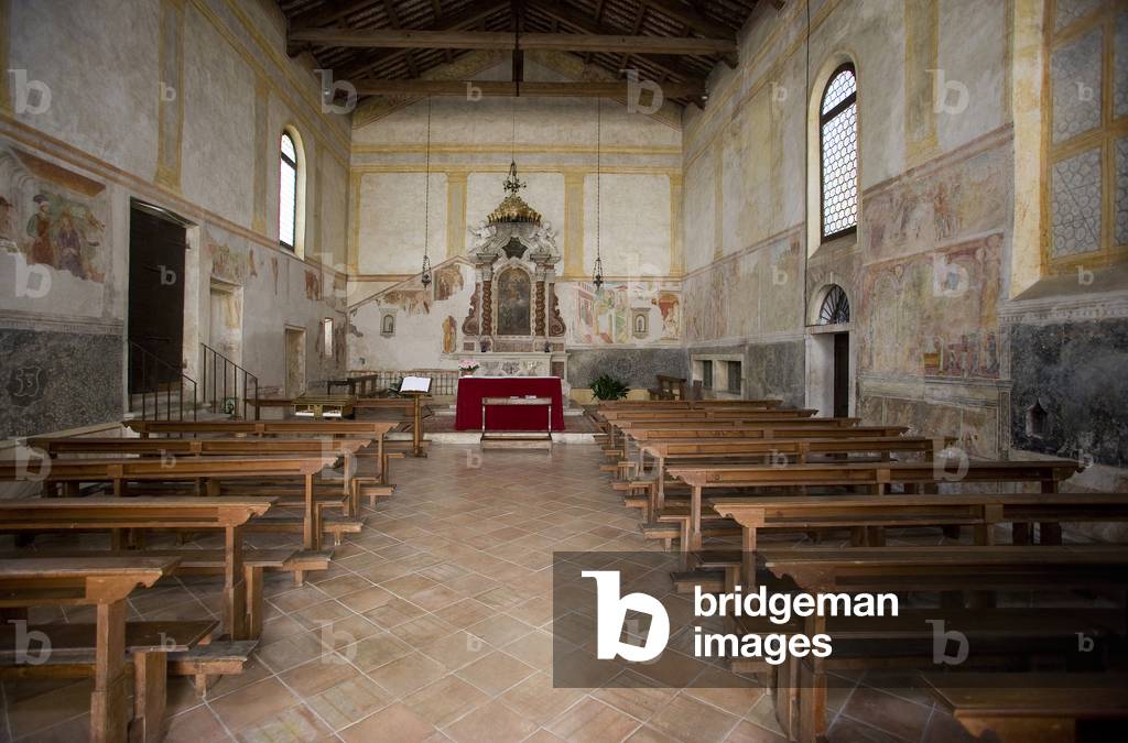 Image of St. Caterine church, fresco, Asolo, Veneto, Italy, 2010 (photo)