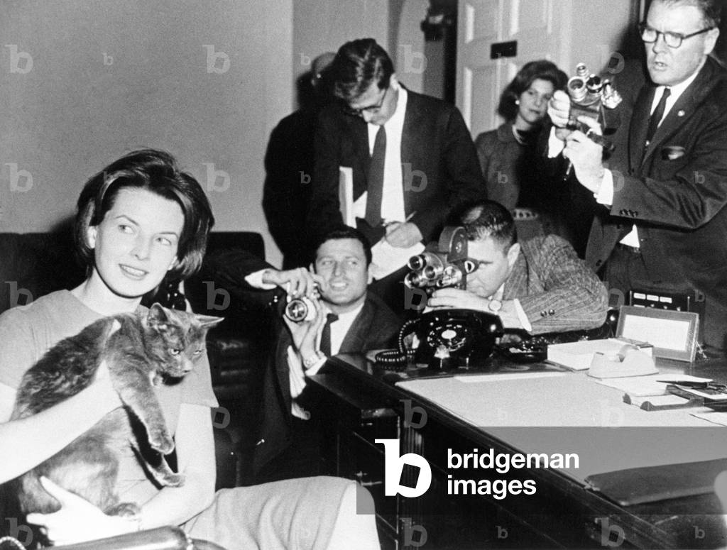 Image of First Lady s Press Secretary Pamela Turnure holds Caroline ...