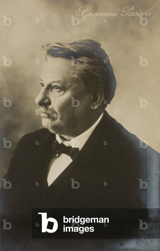 Image of Giovanni Pascoli, Italian poet and scholar (b/w photo) by ...