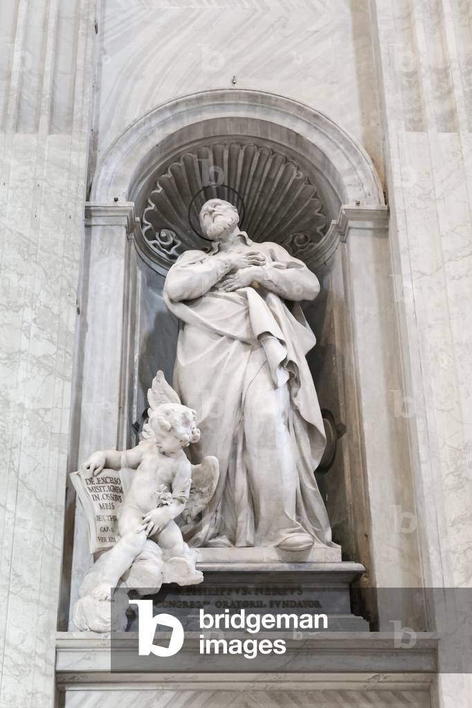 Image of Statue of Saint Philip Neri inside Saint Peter's basilica ...