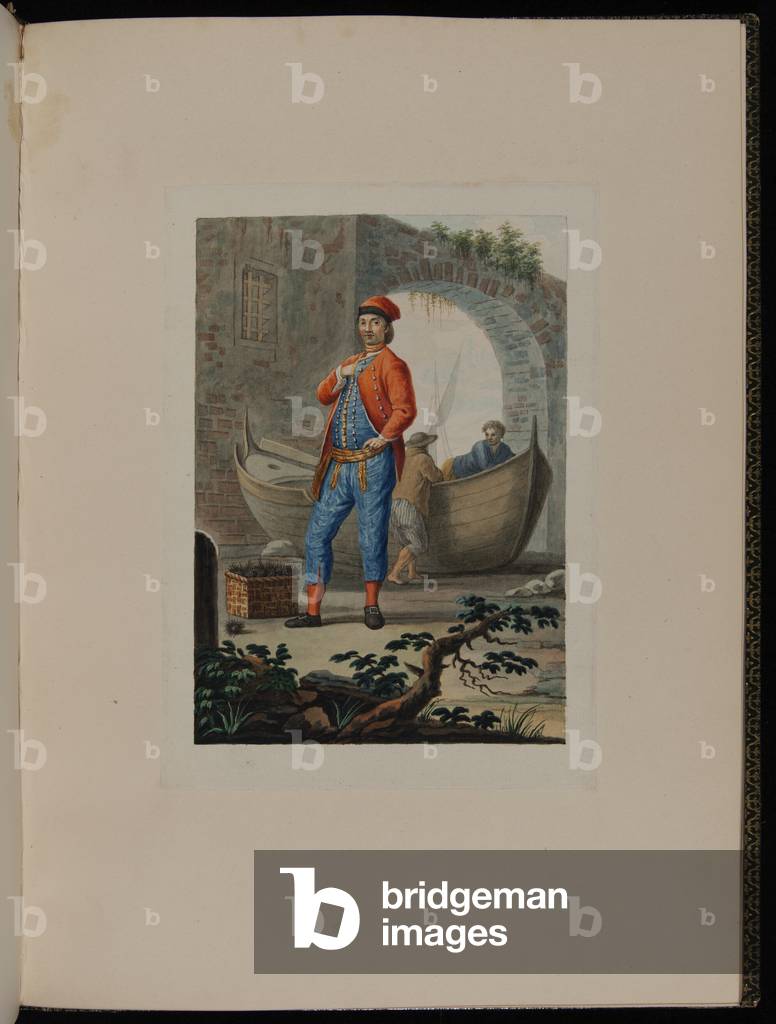 Image of Forty three drawings of Neapolitan costume, 18th century ...