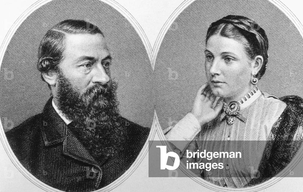 Image of Sir Samuel White Baker (English Explorer) with his wife ...