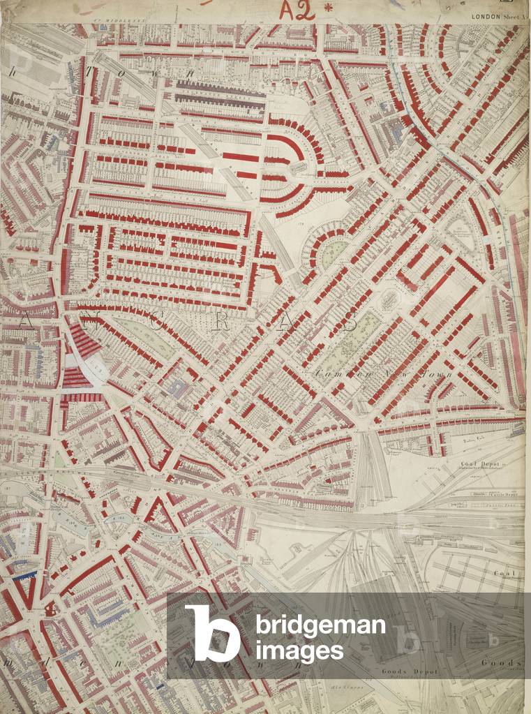 Image of Descriptive map of London Poverty, 1889 (hand-coloured litho ...
