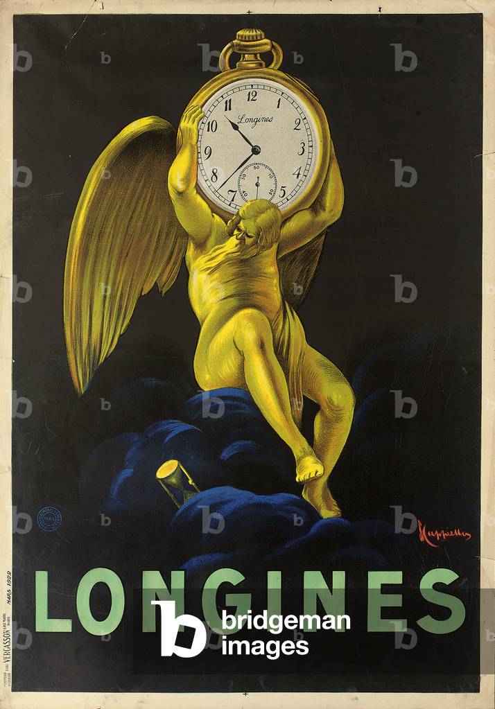 Image of Advertising poster for the Swiss watchmakers Longines, 1922 ...