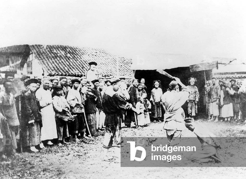 Image of China: Shanghai - Public execution of a convict in the