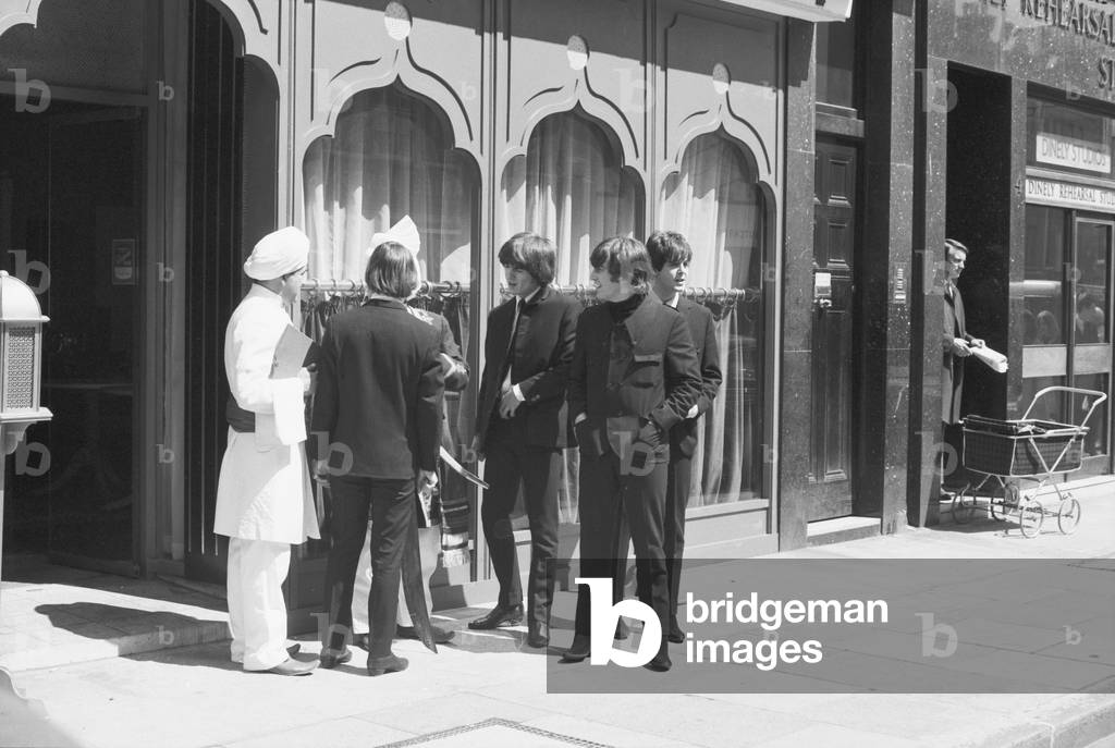 Image of The Beatles filming 'Help!' in London's West End, May 11, by ...