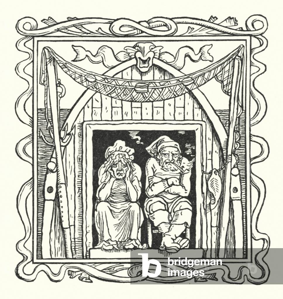 Image of The Fisherman And His Wife (engraving) by Crane, Walter (1845 ...