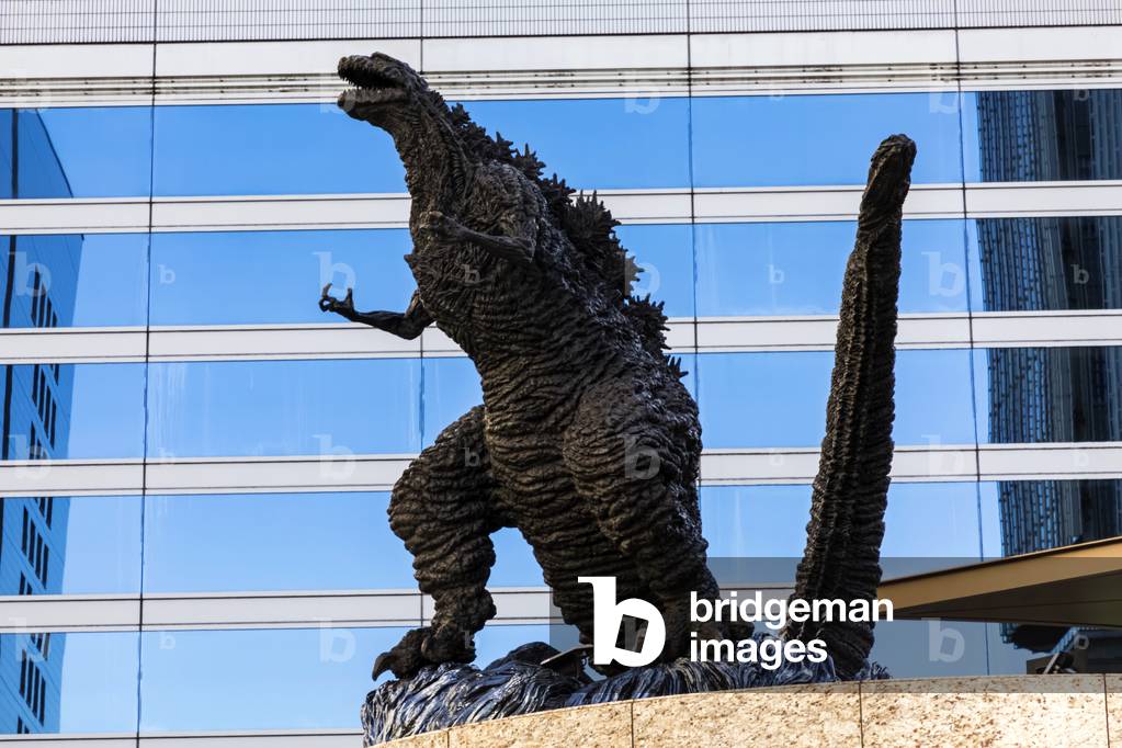 Image of Japan, Honshu, Tokyo, Yurakucho, Hibiya, Godzilla Square ...