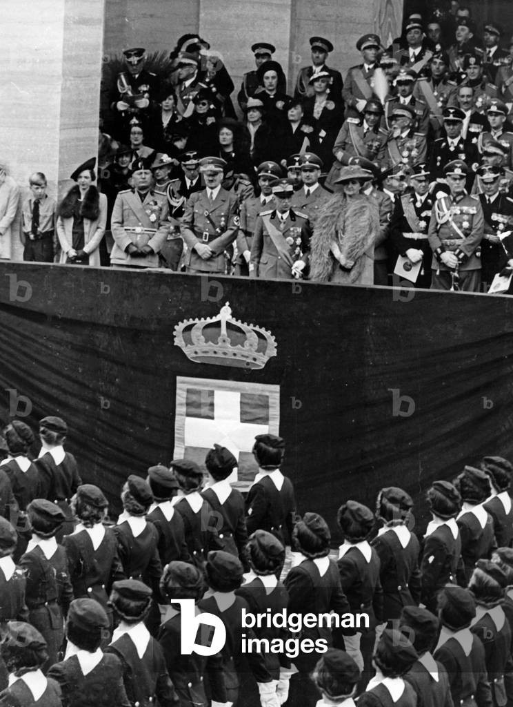 Image of Parade for Adolf Hitler and Benito Mussolini in Rome, 1938