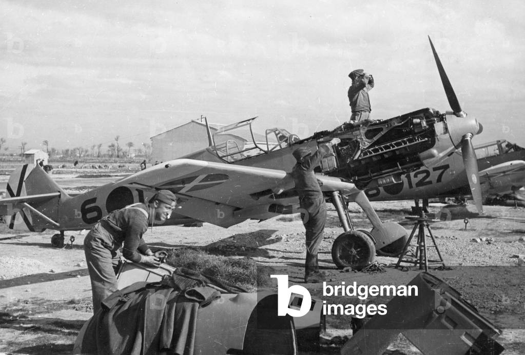 Image of Combat aircraft Messerschmitt Me 109 of the German Legion Condor