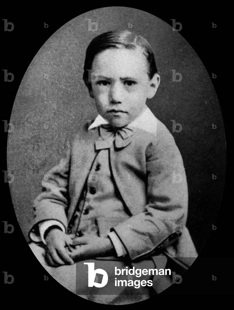Image of French writer Andre Gide (1869-1951) here as a child c.