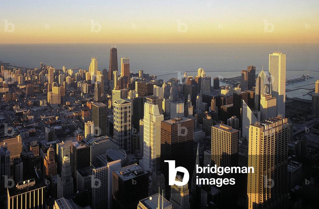 Image of Chicago: Aerial Topographic Views from Sears Tower, 1995 (photo)