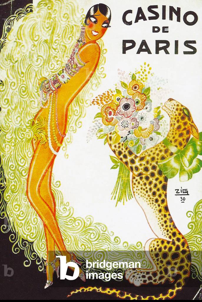 Image of African-American cabaret dancer and singer Josephine Baker by ...