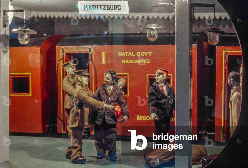 Image of Glimpses of Mahatma Gandhi thrown out of train in South