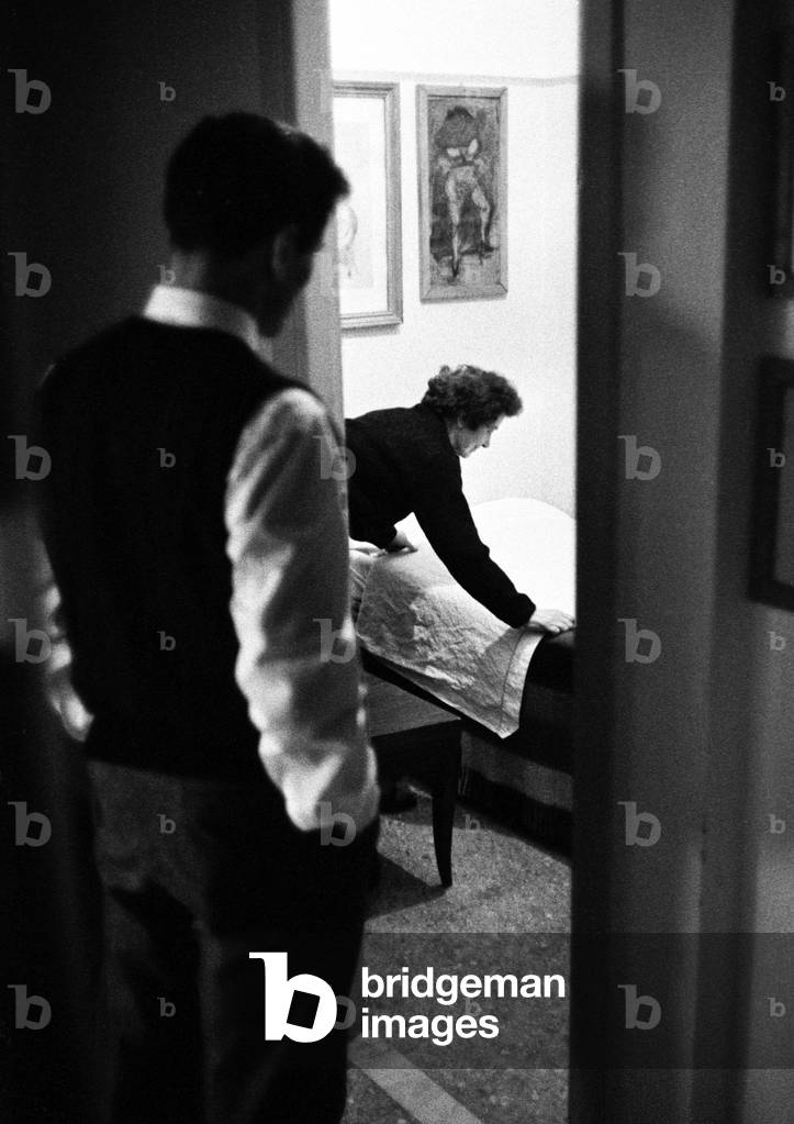Image of Pier Paolo Pasolini at home with his mother Susanna Colussi by ...