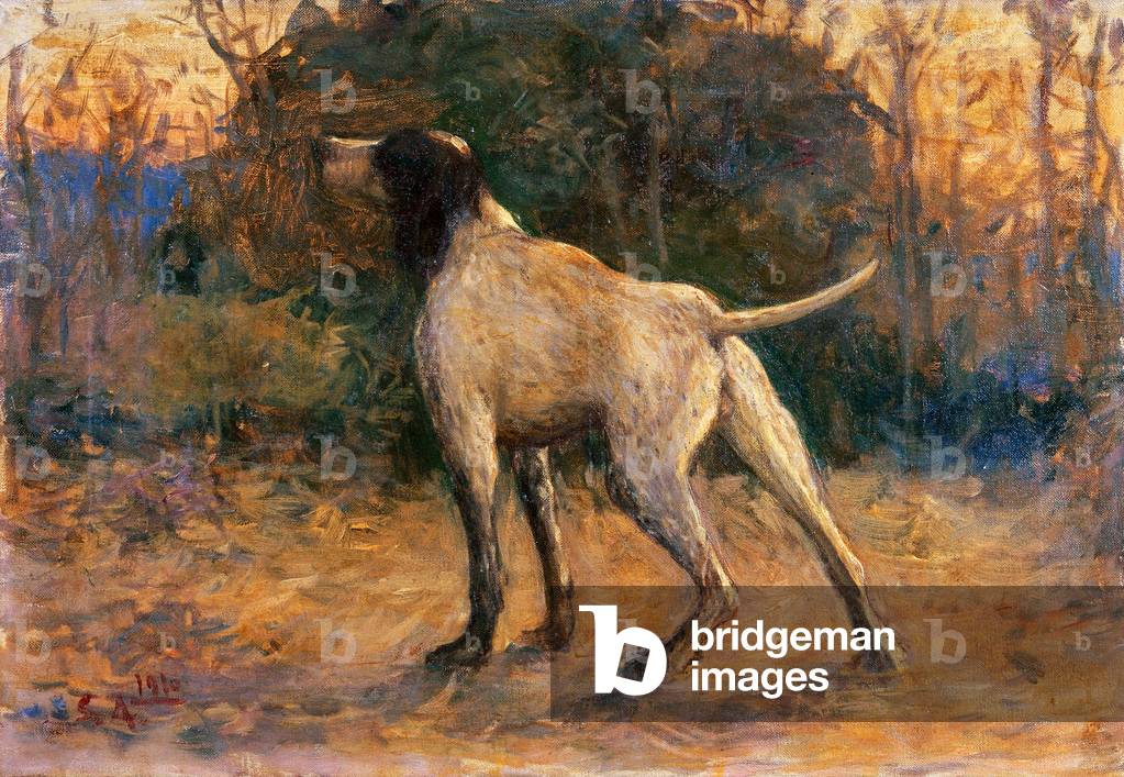 Image of Japan: 'Dog', oil on canvas by Shigeru Aoki (1882-1911), 1910,