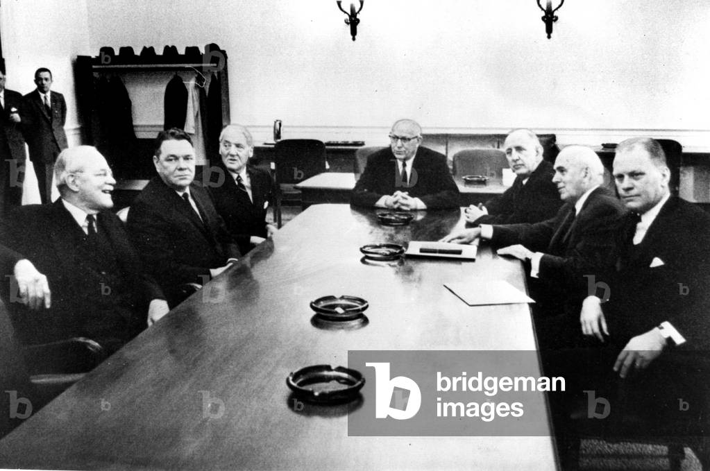 Image of The Warren Commision: Allen W. Dulles, Hale Boggs, John Sherman