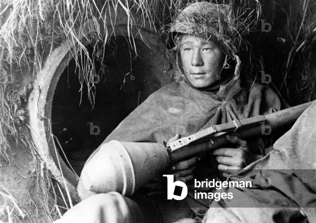 WWII - German Western Front 1944 (b/w photo)