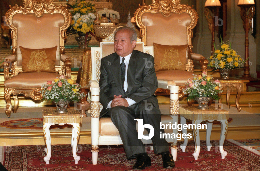 Image of King Norodom Sihanouk (Cambodia) in Phnom Penh People politics ...