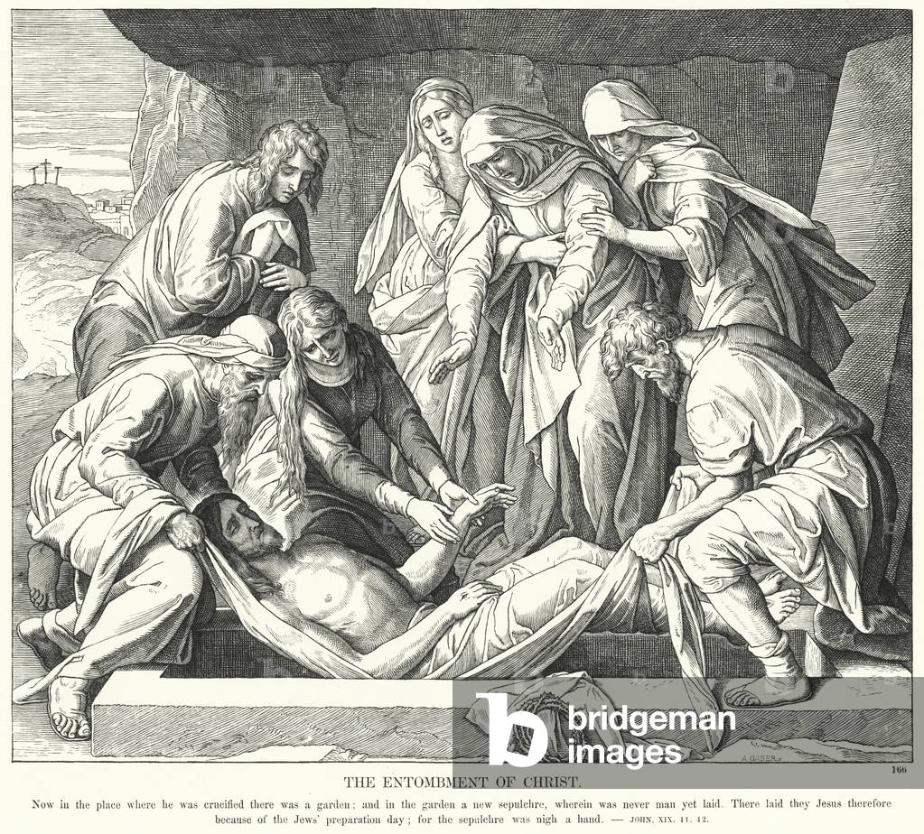 Image of The Entombment of Christ (engraving) by Schnorr von Carolsfeld ...