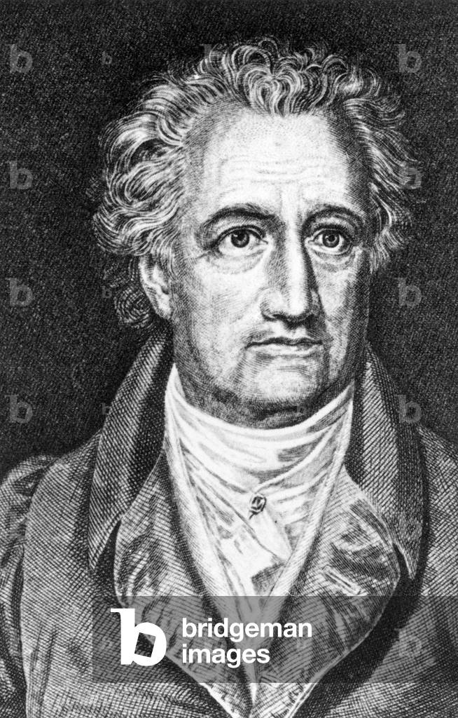Image of Portrait of Johann Wolfgang von Goethe (b/w photo)