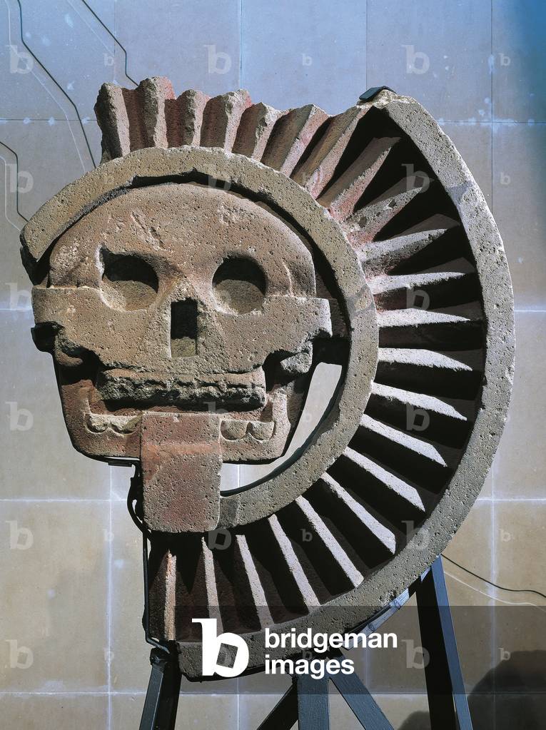 Image of Disk showing a depiction of a skull, originating from the