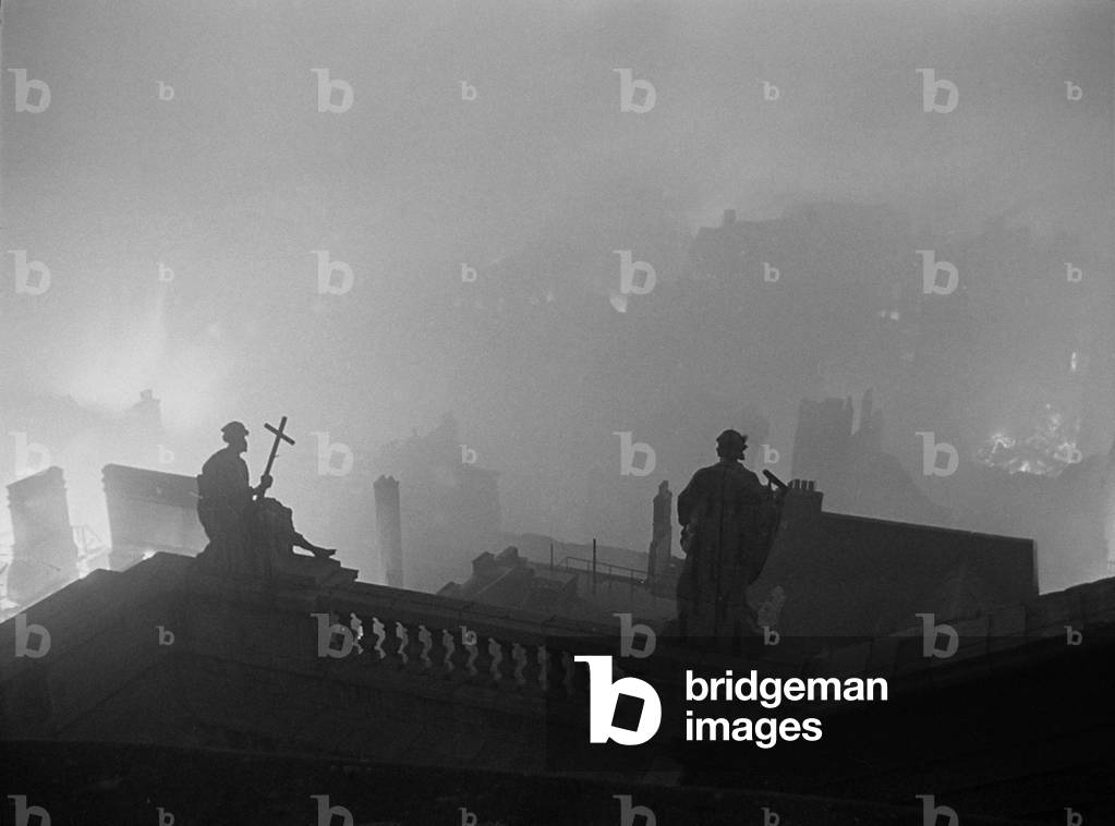Image of The Great Fire of London from the dome of St