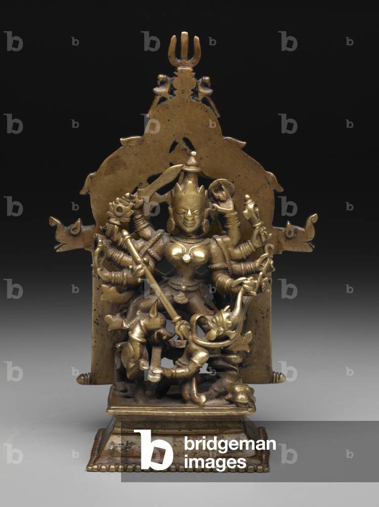 Image of Ten-Armed Durga Slaying the Demon Mahisha, 12th-14th centuries ...